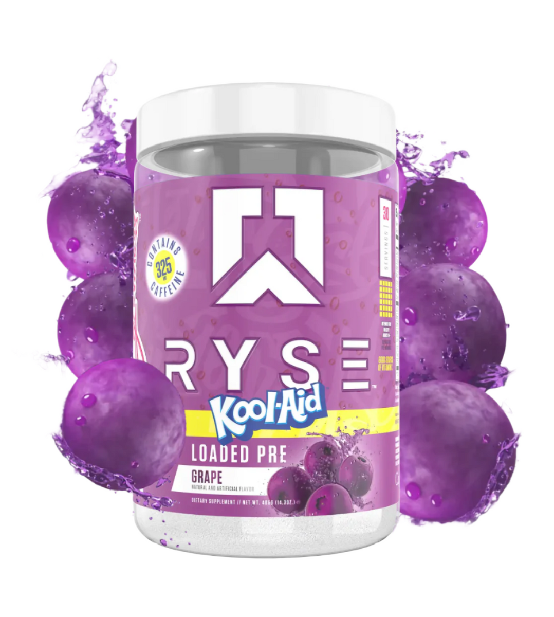 Ryse Supplements Loaded Pre-Workout Kool Aid Grape – Level X Supplements